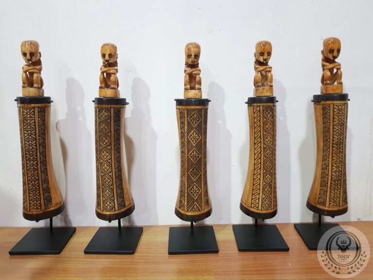 Leti Bone Sculpture Medicine Container - Todi Art | Gallery Of Art
