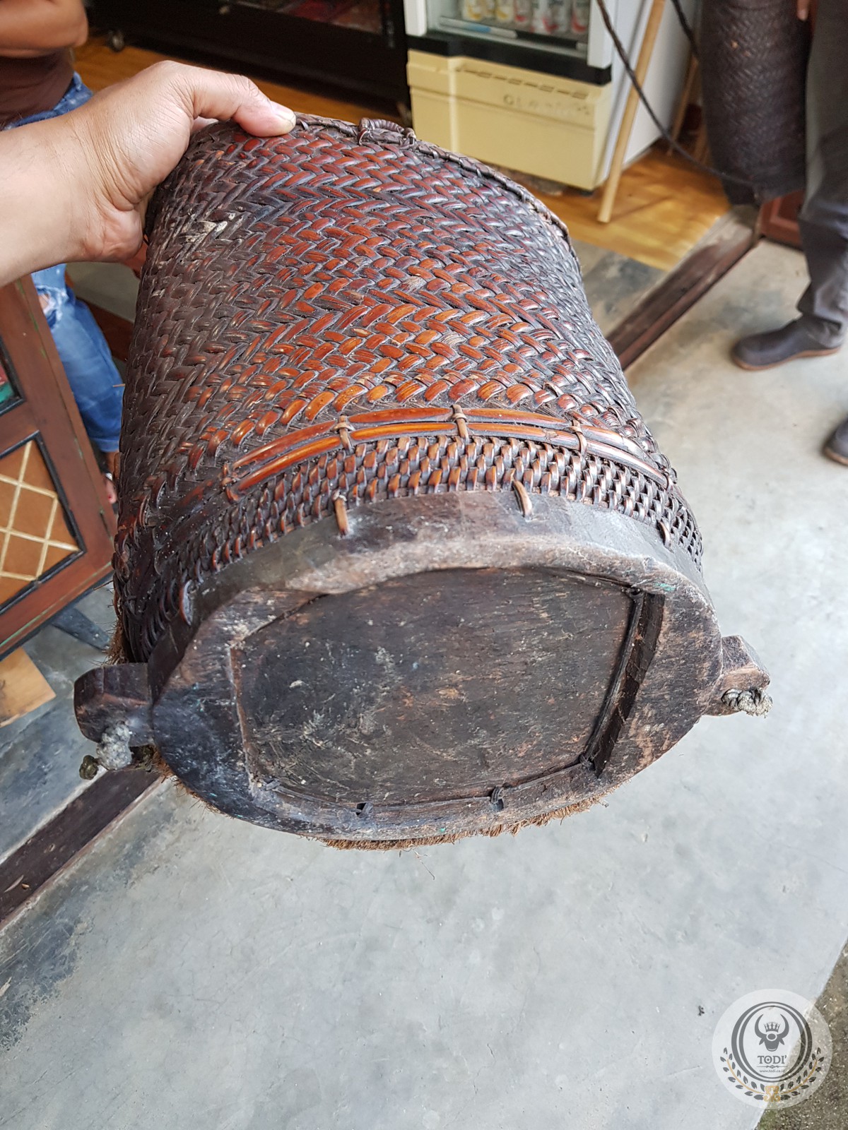 Toraja Antique Rattan Backpack Basket - Todi Art | Gallery Of Art